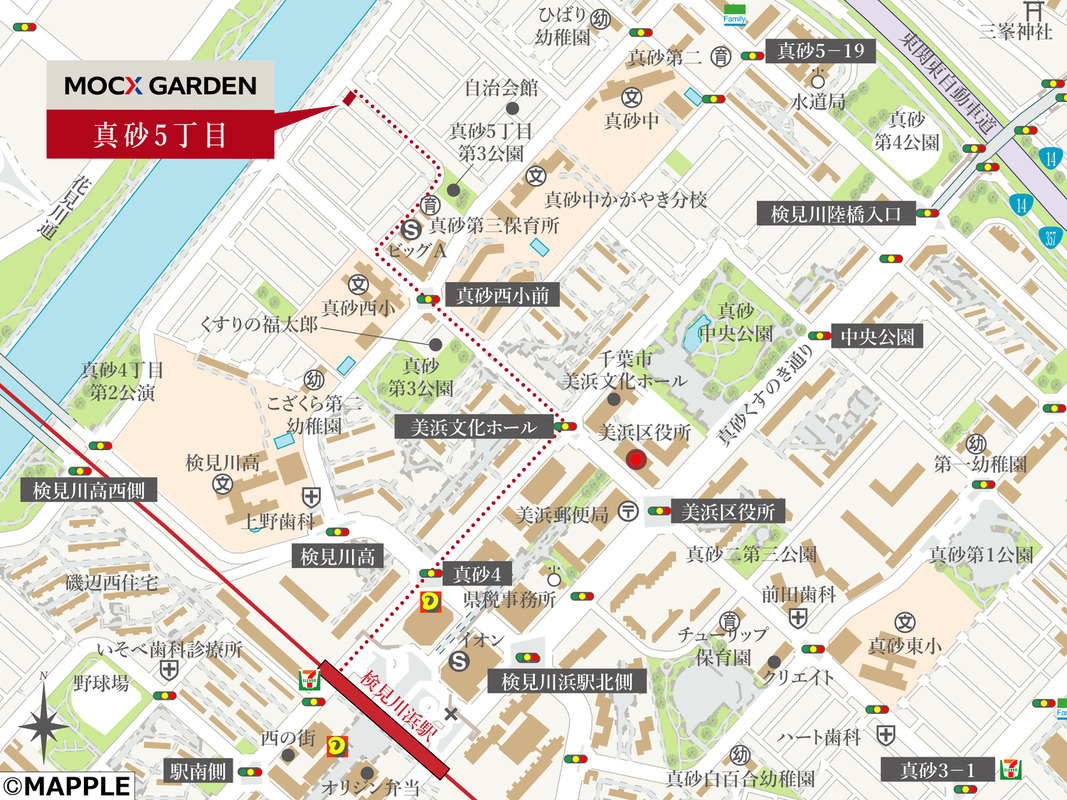 【ホームズ】【三井ホーム】MOCX GARDEN真砂5丁目A棟・建売分譲｜千葉市美浜区、JR京葉線「検見川浜」駅 徒歩15分の新築一戸建て