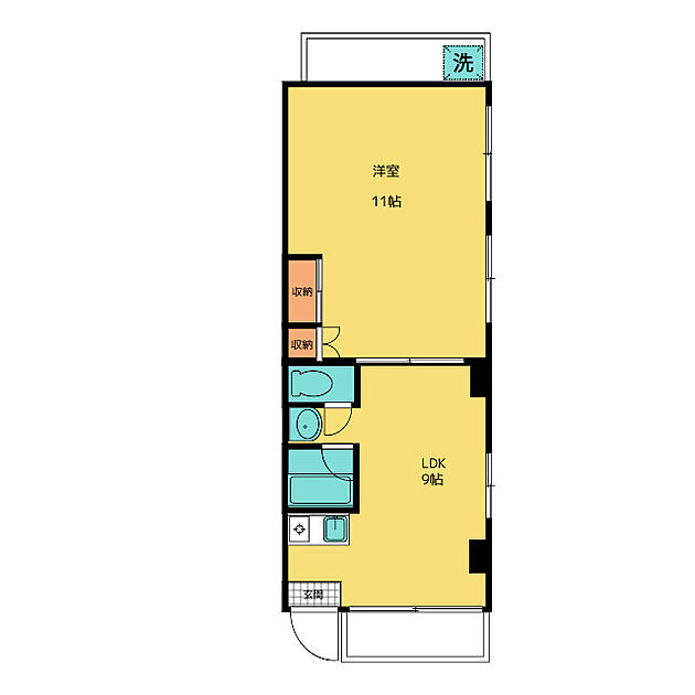 【ホームズ】でお部屋探し！ゆうでん21 4階/402[1LDK/賃料11.5万円/42㎡]賃貸マンション住宅情報(物件番号:0103499-0026395、取扱い不動産会社:株式会社ミニミニ ...