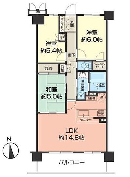 【ホームズ】中古マンション サンクレイドル湘南平塚弐番館 2階 - 平塚市