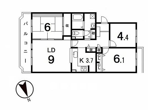【ホームズ】オーナーチェンジ物件 入間ハウスB棟 4｜入間市、西武池袋線 入間市駅 徒歩8分の中古マンション