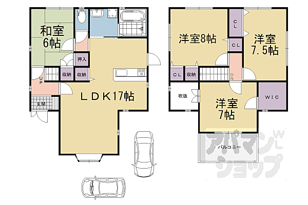 【ホームズ】でお部屋探し！御蔵山TA貸家 1[4LDK/賃料12万円/102.67㎡]賃貸一戸建て住宅情報(物件番号:0116811-0158960、取扱い不動産会社:アパマンショップ伏見店 ...