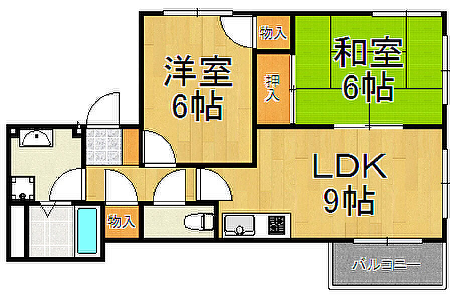 【ホームズ】阪神本線 出屋敷駅 徒歩18分。[2LDK/賃料6.5万円/2階/53㎡]。賃貸マンション住宅情報