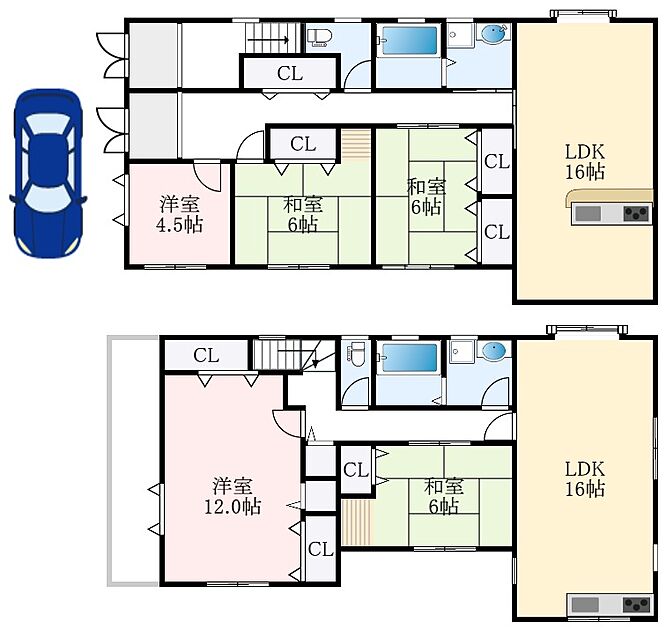 【ホームズ】近鉄長野線 喜志駅 徒歩8分。[5LDK/賃料20万円/170.58㎡]。賃貸一戸建て住宅情報