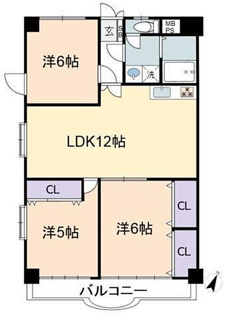 【ホームズ】でお部屋探し！プリオール加古川II 6階/601[3LDK/賃料5.5万円/67.65㎡]賃貸マンション住宅情報(物件番号:0128071-0293269、取扱い不動産会社:ベスト ...