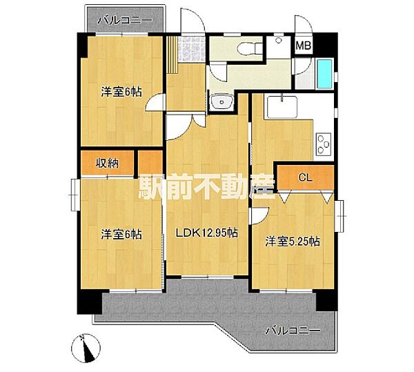 【ホームズ】ライオンズマンションリバーサイド久留米 302｜久留米市、西鉄天神大牟田線 宮の陣駅 徒歩2分の中古マンション