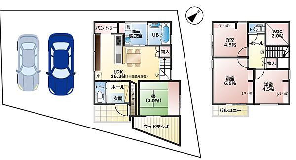 【ホームズ】高知市薊野東町 新築売家 4SLDK｜高知市、JR土讃線 薊野駅 徒歩6分の新築一戸建て