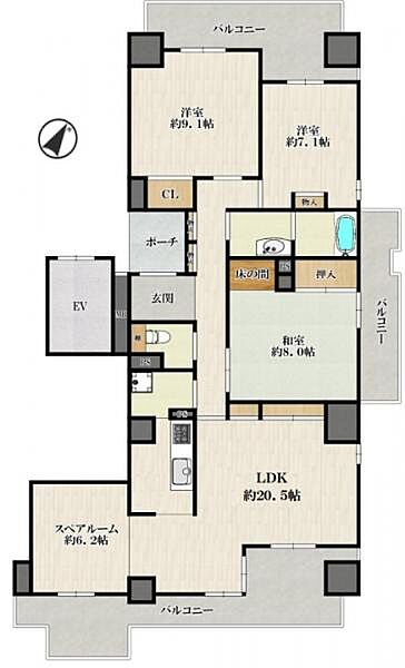 【ホームズ】ディアコルモ武庫が丘A棟｜三田市、神鉄公園都市線 フラワータウン駅 徒歩2分の中古マンション