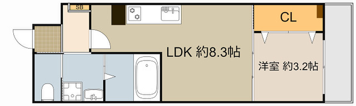 【ホームズ】シャンブル門真[1LDK/賃料6.2万円/4階/28.12㎡]。賃貸マンション住宅情報