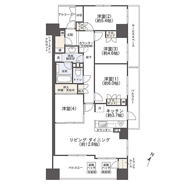 【ホームズ】ジオ高槻ミューズEX 10F ｜高槻市、JR東海道・山陽本線 高槻駅 徒歩2分の中古マンション（物件番号：0137910-0001127）