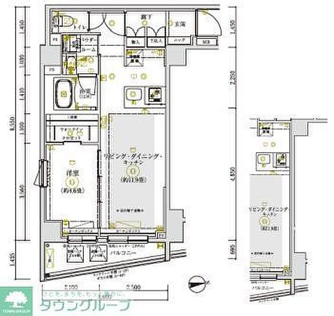 【ホームズ】RELUXIA亀戸EAST[1LDK/賃料14.7万円/5階/40.77㎡]。賃貸マンション住宅情報