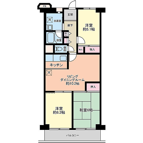 【ホームズ】久喜スカイハイツ 622｜久喜市、東武伊勢崎線 久喜駅 徒歩6分の中古マンション（物件番号：0145319-0000010）