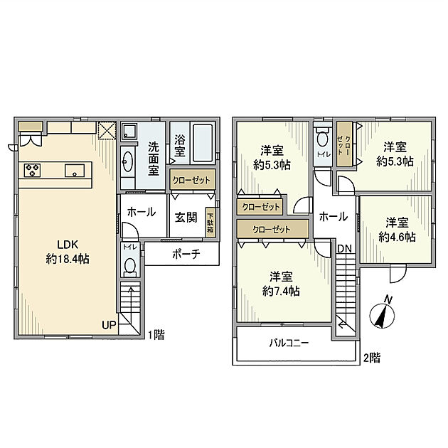 【ホームズ】でお部屋探し！魚崎北町6丁目戸建[4LDK/賃料21万円/100.19㎡]賃貸一戸建て住宅情報(物件番号:0131227-0253144、取扱い不動産会社:ルークスター株式会社 ...