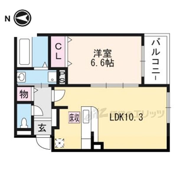 【ホームズ】ハイビスカスIII[1LDK/賃料6.8万円/1階/41.43㎡]。賃貸アパート住宅情報