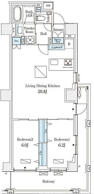 【ホームズ】でお部屋探し！オーパスレジデンス南青山 3階/305[2LDK/賃料57万円/70.53㎡]賃貸マンション住宅情報(物件番号:0148378-0077307、取扱い不動産会社 ...