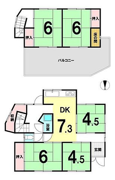 【ホームズ】秋月 中古戸建 5DK 2階｜和歌山市、和歌山電鐵貴志川線 日前宮駅 徒歩12分の中古一戸建て（物件番号：0151491-0000040）
