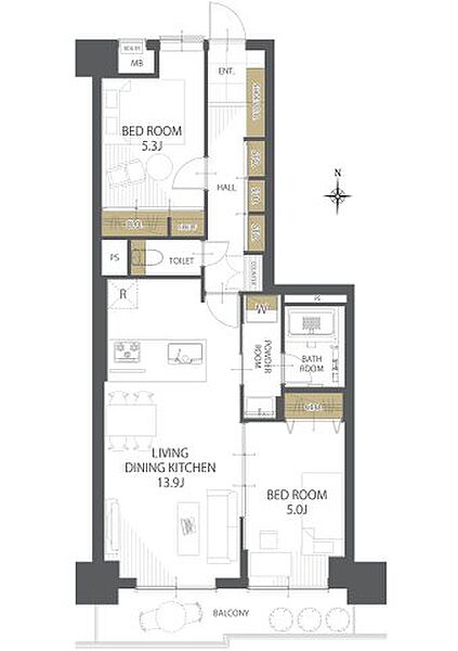 【ホームズ】グランドヴィラ津田沼 302｜船橋市、新京成電鉄 前原駅 徒歩15分の中古マンション（物件番号：0152177-0001239）