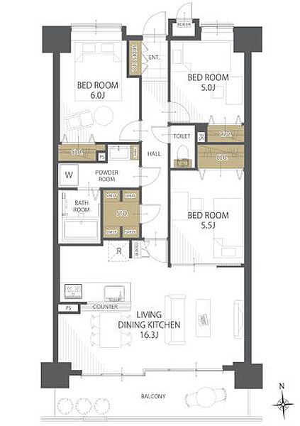 【ホームズ】ライオンズマンション岐阜シティ 602｜岐阜市、JR東海道本線 岐阜駅 徒歩10分の中古マンション