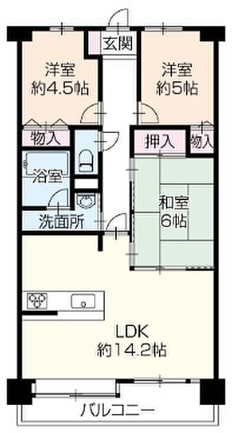 【ホームズ】でお部屋探し！エンゼルハイム姫路 3階/302[3LDK/賃料7.5万円/63.88㎡]賃貸マンション住宅情報(物件番号:0153771-0017133、取扱い不動産会社:株式会社 ...