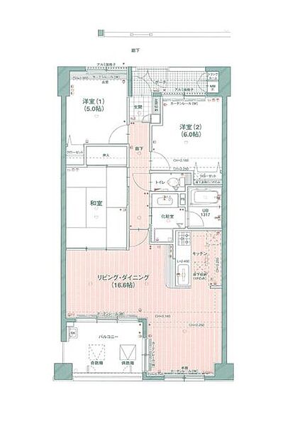 【ホームズ】ダイアパレス屋島5番館 407 3LDK｜高松市、高松琴平電気鉄道志度線 潟元駅 徒歩16分の中古マンション