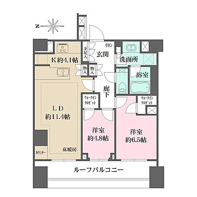 【ホームズ】プラティーヌ田町[2LDK/2階/85.98㎡]。賃貸マンション住宅情報