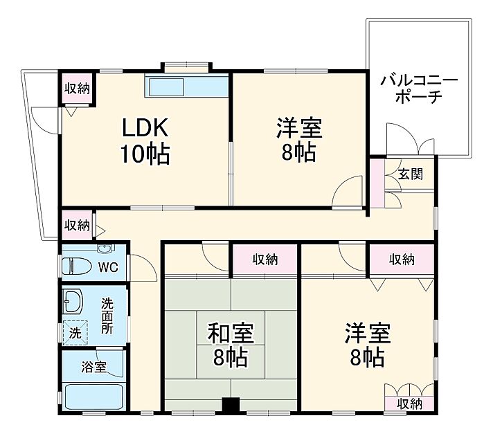 【ホームズ】でお部屋探し！ディアコート・ドエル 2階/207[3LDK/賃料15万円/94.41㎡]賃貸マンション住宅情報(物件番号:3701040-0310312、取扱い不動産会社:ハウス ...