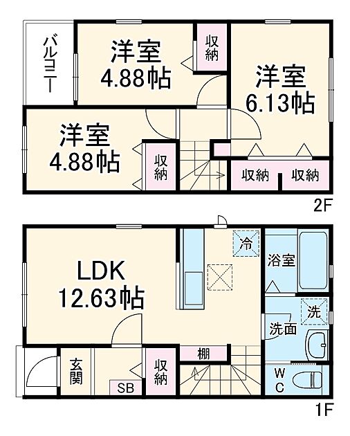 【ホームズ】リーブルファイン東磯山II[3LDK/賃料7.8万円/1階/70.17㎡]。賃貸アパート住宅情報