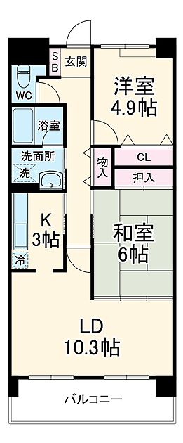 【ホームズ】でお部屋探し！アロンディール 1階/103[2LDK/賃料12.8万円/58.07㎡]賃貸マンション住宅情報(物件番号:3701058-0298281、取扱い不動産会社:ハウスコム ...